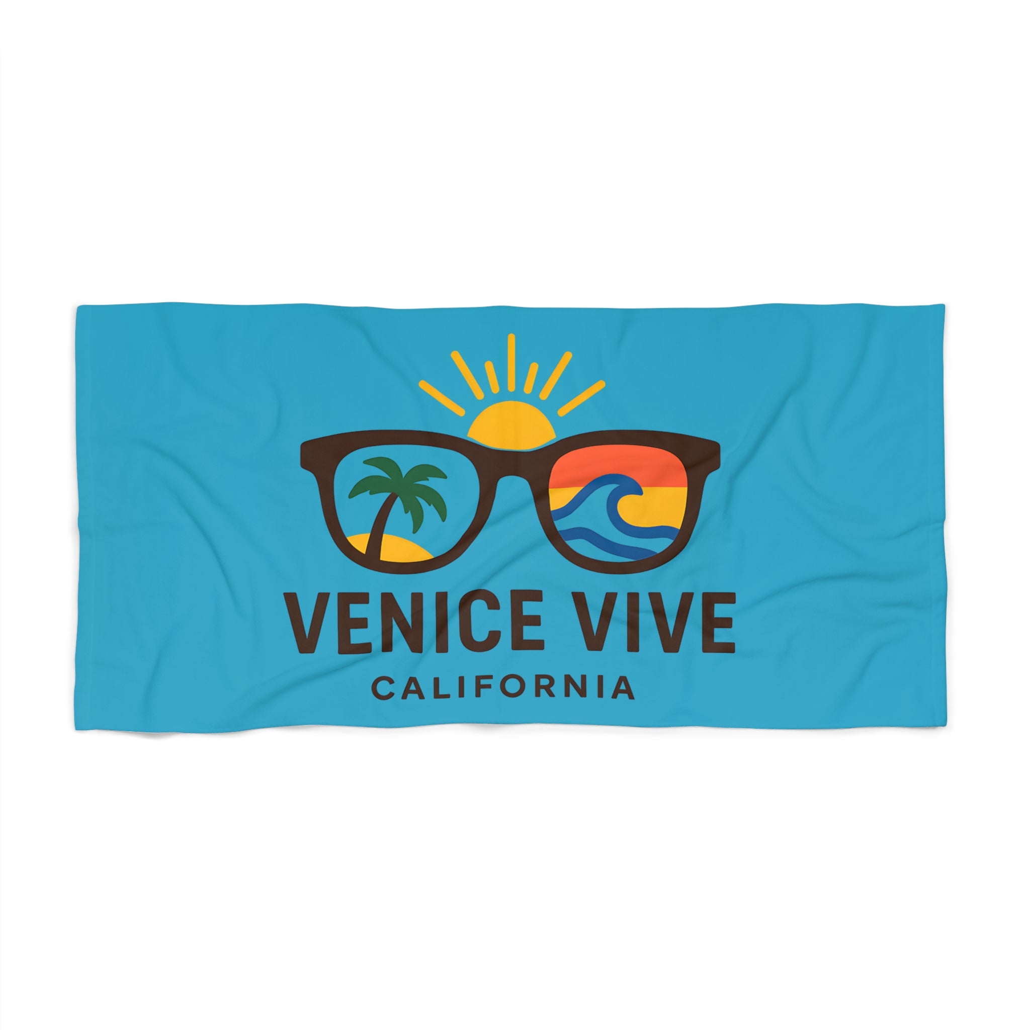 Venice Vive Logo Beach Towel – Venice VIVE